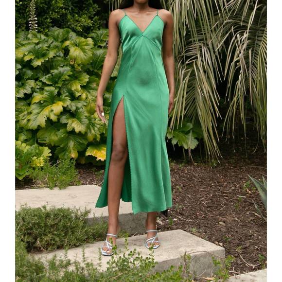 Anna October | Dresses | New Anna October Cream Slip Silk Dress In ...